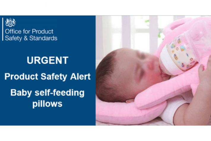 Urgent Safety Alert issued for baby self-feeding pillows - IHV