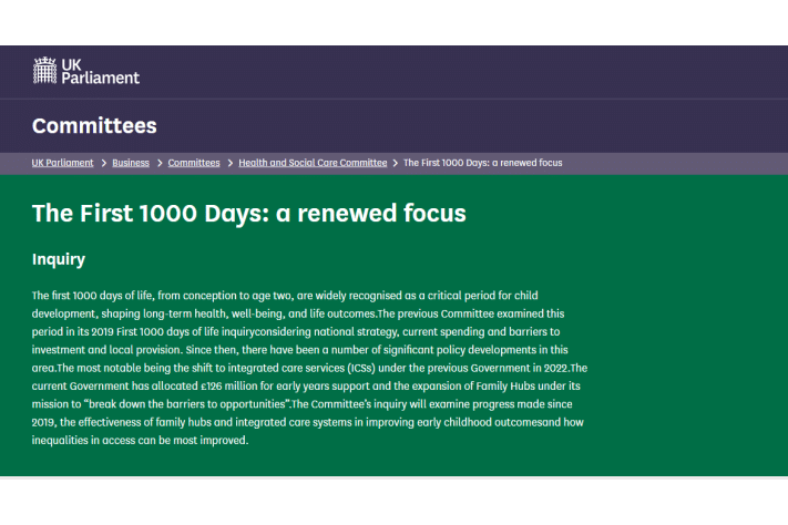 The First 1000 Days: a renewed focus - IHV